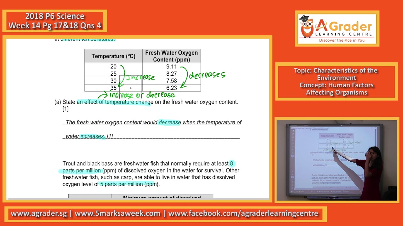 2018 - P6 Science - Week 14 - Characteristics of the Environment (Human ...