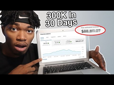 How Much Youtube Paid Me For 300k Views In 30 Days - YouTube