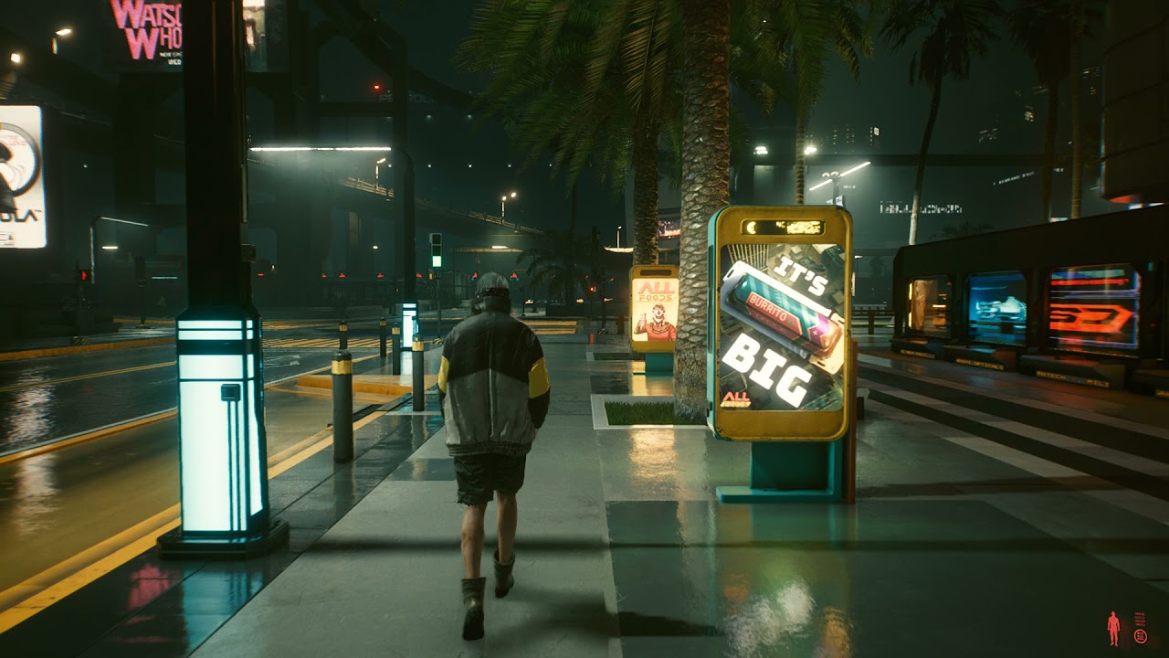 A Walk Around Night City - Westbrook, Charter Hill at Night - Cyberpunk ...