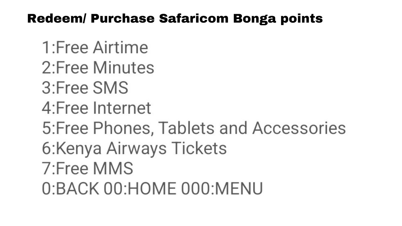 How to Redeem Safaricom Bonga Points|| Purchase Safaricom Bonga Points ...