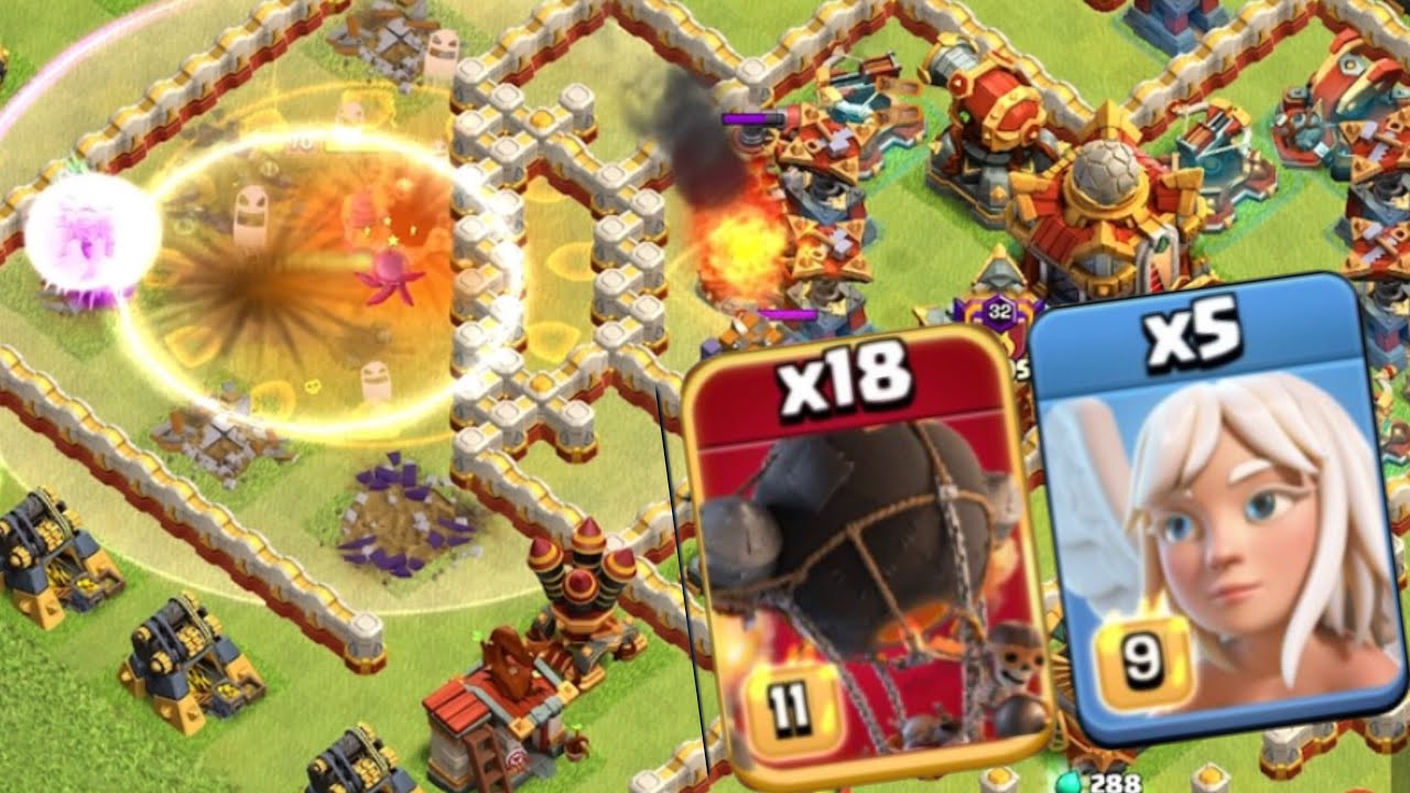 Warden Charge FIREBALL Strategy - Clash of Clans - YouTube