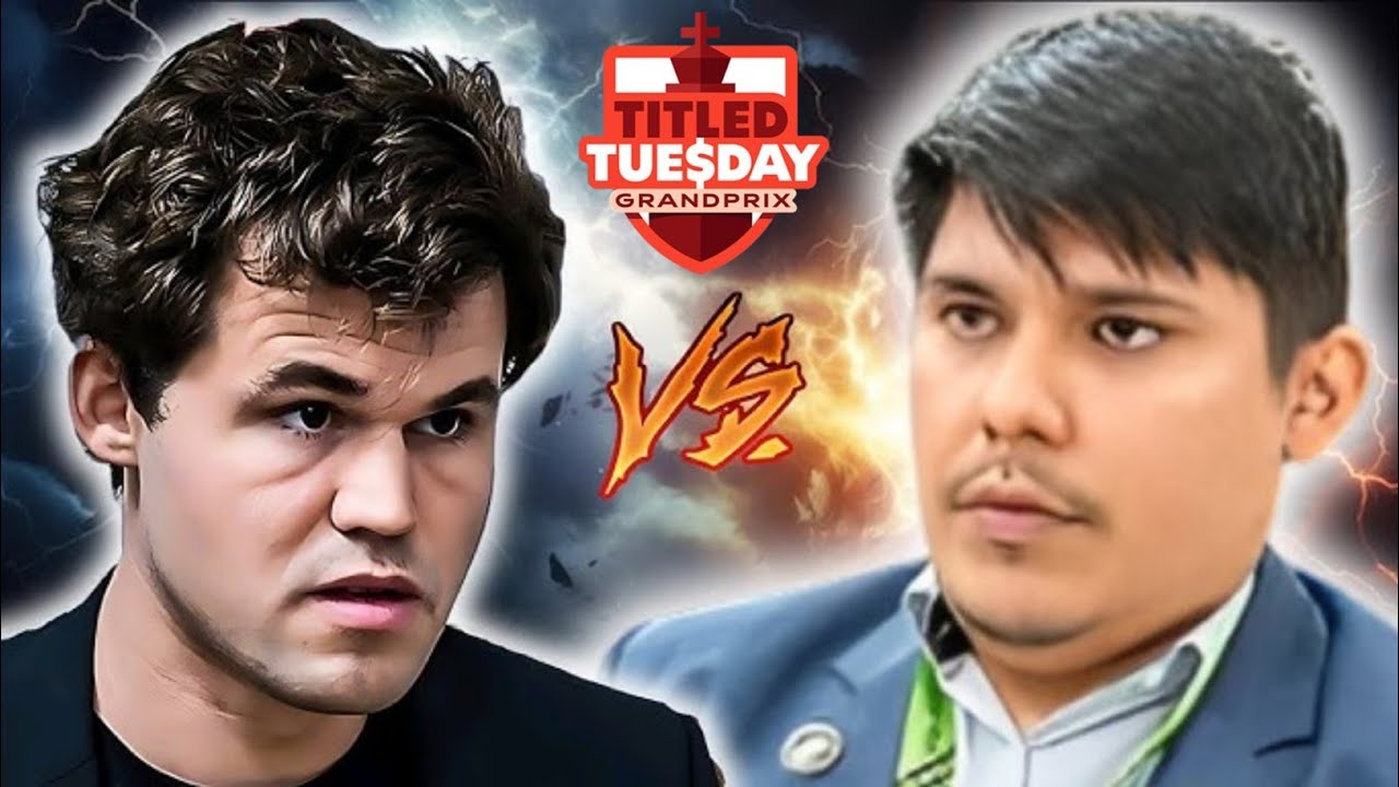 Magnus Carlsen vs Renato Terry | Titled Tuesday 2025 | Round 11 #chess ...
