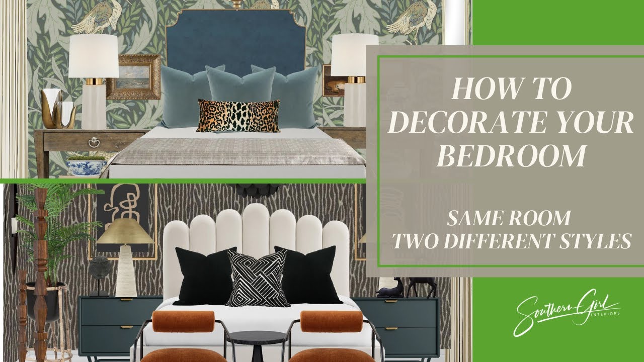 How To Decorate Your Bedroom - Same Room Two Different Styles - YouTube