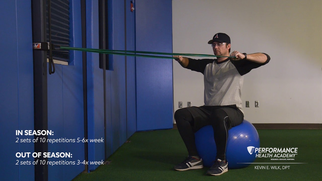 High Row into External Rotation (Exercise Only) - YouTube