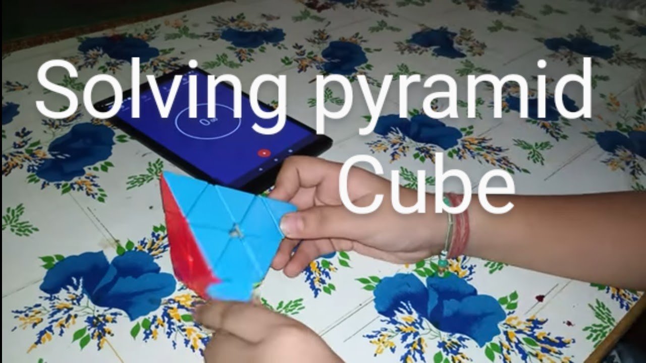 solving pyramid cube!!! - YouTube