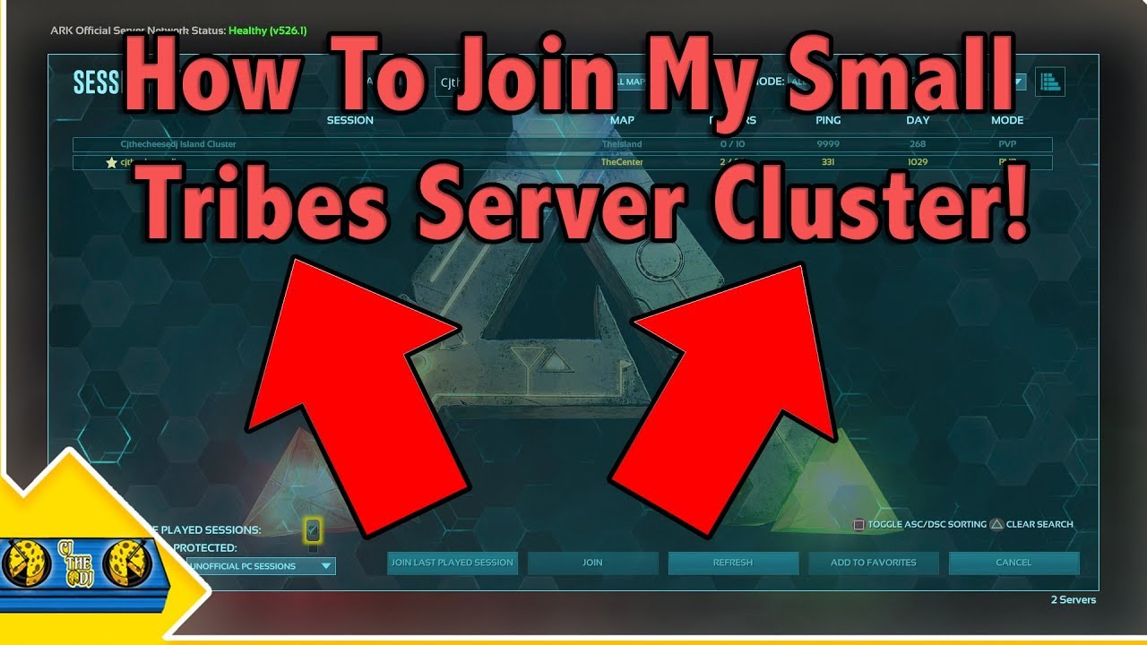 How To Join My Small Tribes Server Cluster!! - YouTube