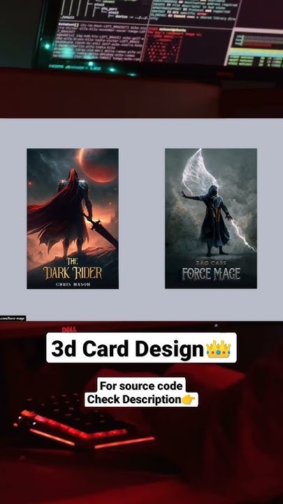 3d card design with html css javascript #shorts #viral #css #html - YouTube