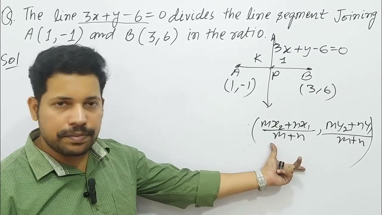 the-line-3x-y-6-0-divides-the-line-segment-joining-a-1-1-and-b-3-6