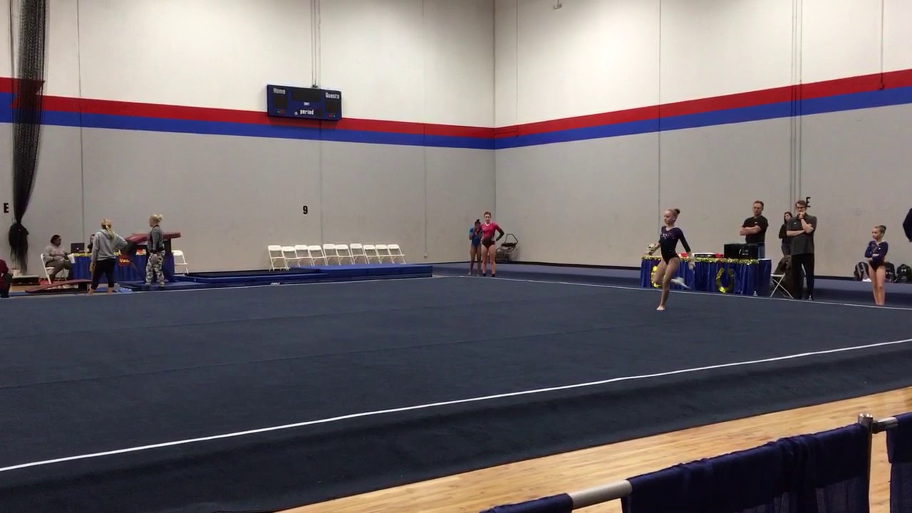 Floor Routine - Level 8 - Derby Classic Meet (2017) - YouTube