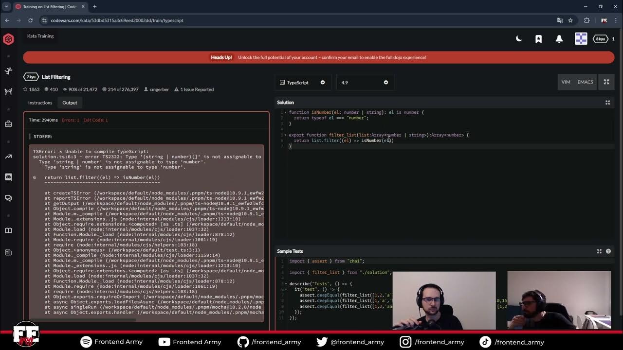 Live Coding: Ejercicios de Codewars - YouTube
