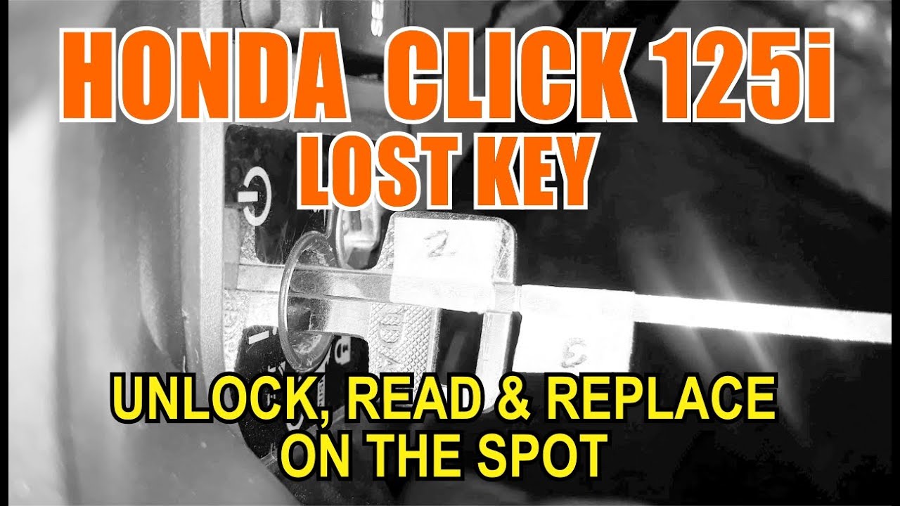 HONDA CLICK 125i - ON THE SPOT KEY REPLACEMENT - YouTube