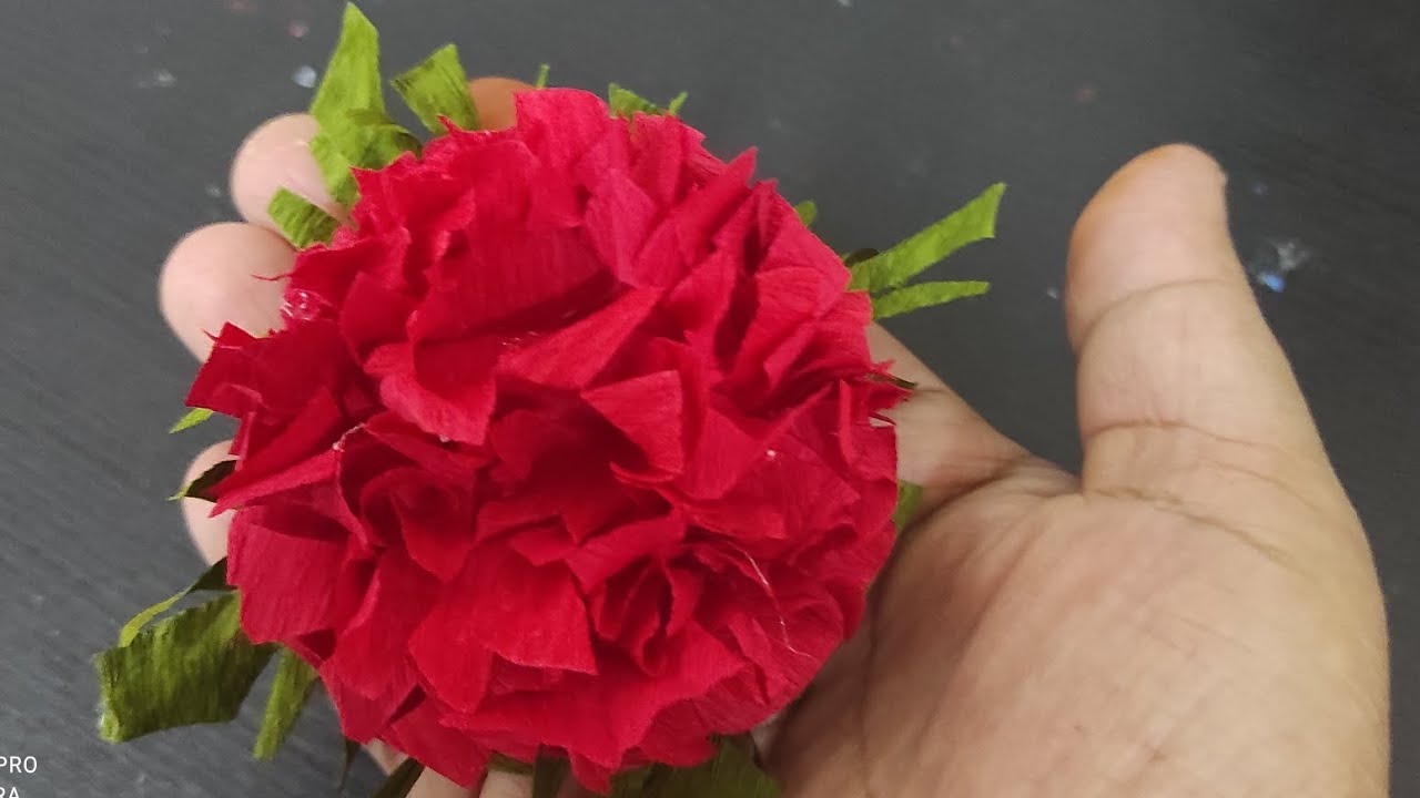Beautiful flowers 🌺🌺/paper crafts/crape paper flower 🌹@craftstudio1981 ...