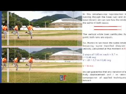 Dive or run through the first base? WHat is faster? - YouTube