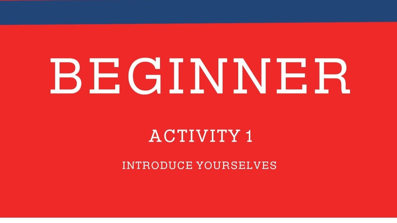 ACTIVITIES (BEGINNER) - YouTube