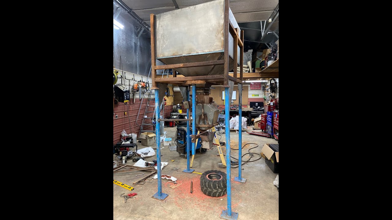 Building a Hopper for Bagging Our Grains From Scratch! - YouTube