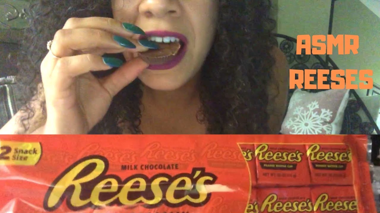 ASMR REESES CHOCOLATE CANDY Eating Eating Sounds | No Talking - YouTube