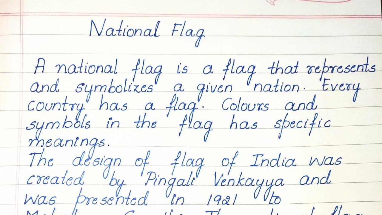 Essay on National Flag/Essay on National Flag of India - YouTube