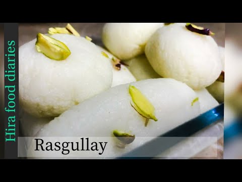 Spongy rasgullay by hira food diaries - YouTube