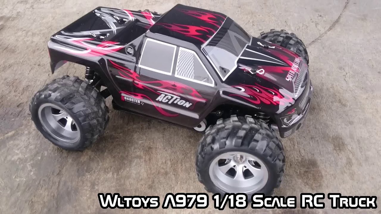 UNBOXING and DRIVING Wltoys A979 1/18 Scale Realistic 4WD 2.4GHz RC ...