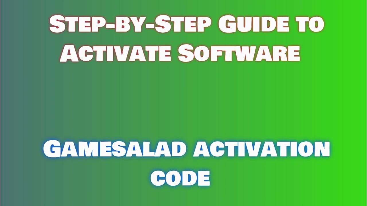 How to Download and Install Gamesalad: Detailed Guide - YouTube
