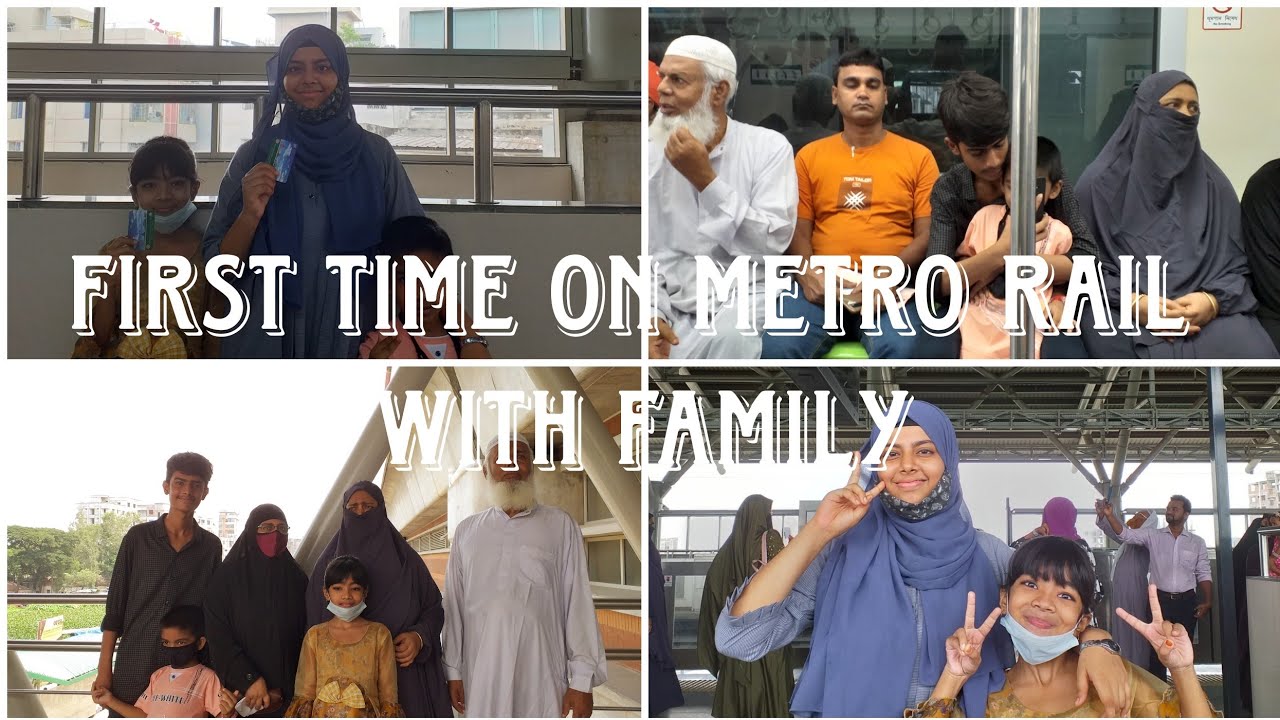 First time on Metro rail with family members..amazing experience..😯😘 ...