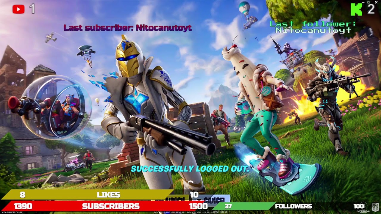 Fortnite Charter 4 Season OG Live Countdown Playing With Sub And My ...