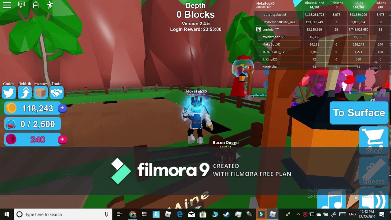 Mining simulator codes 2019 (all working codes) - YouTube