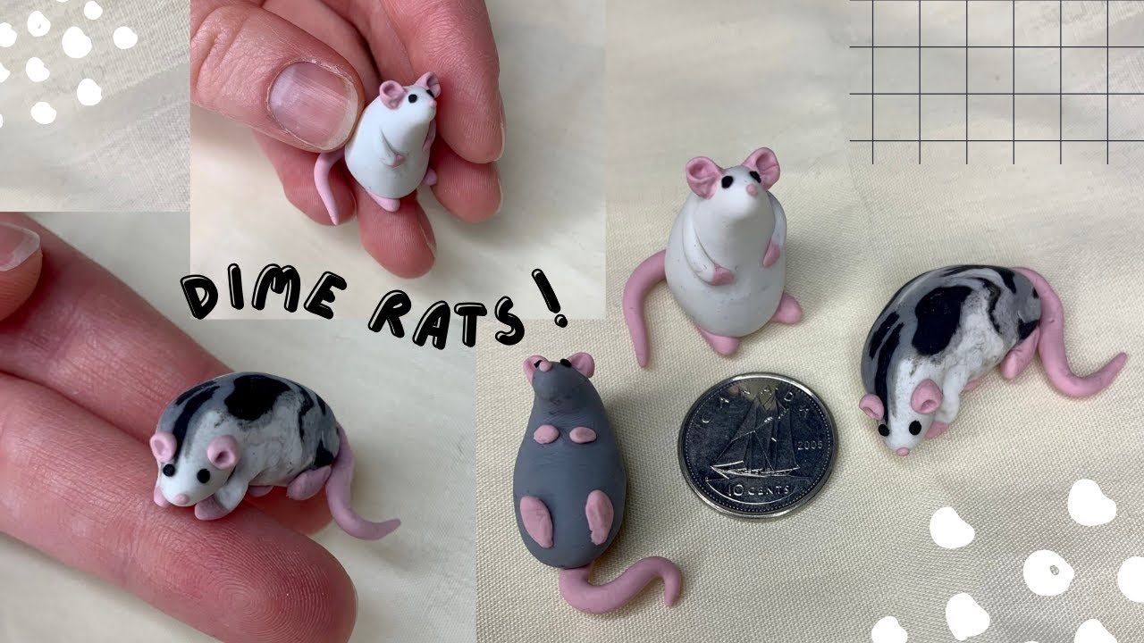 I Sculpted Miniature Rats 🐀 Youtube