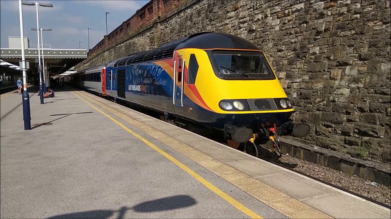 *BRAND NEW* East Midlands Train Class 43 HST Departing Sheffield - YouTube