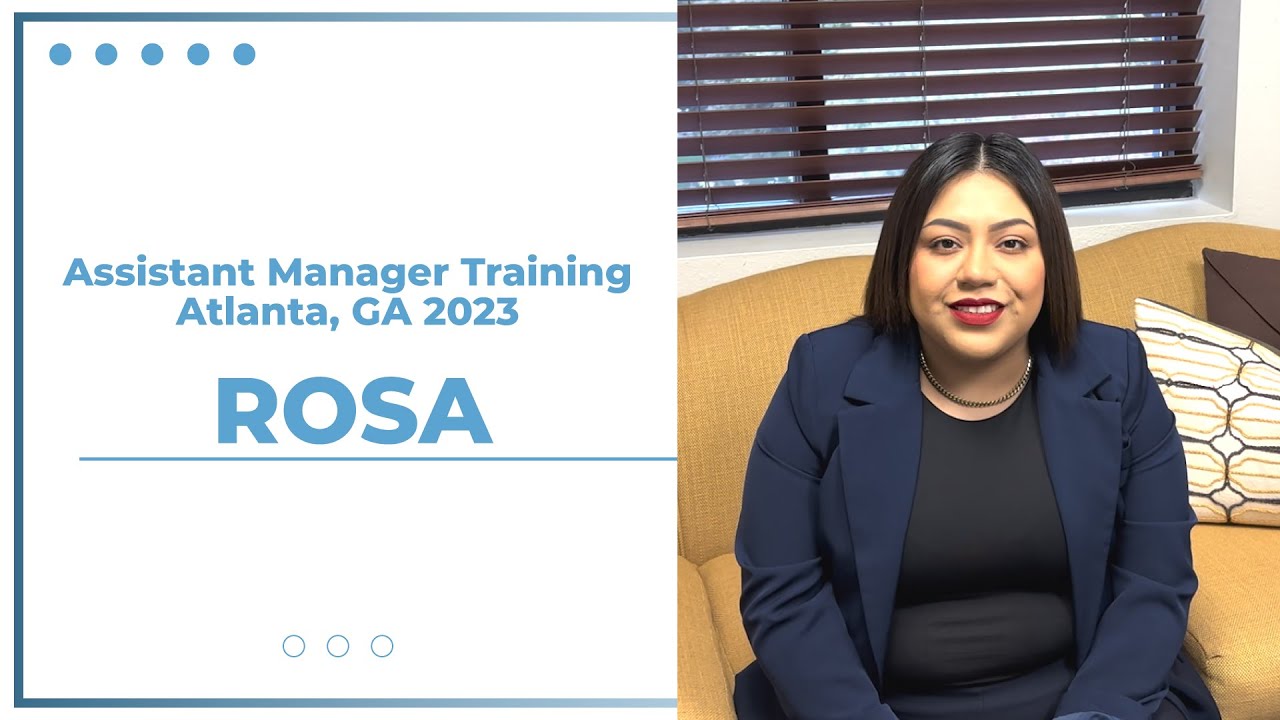 Assistant Manager Training | Rosa - YouTube