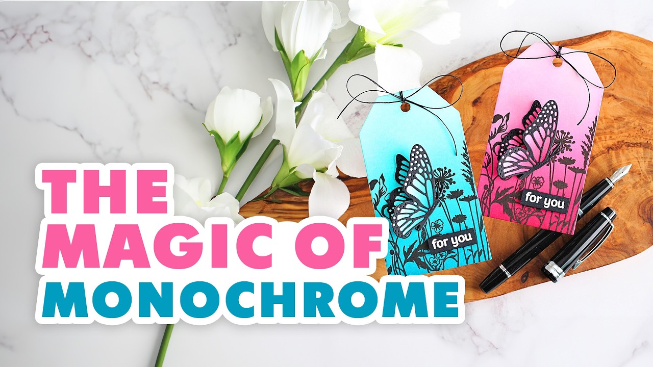 Discover the Magic of Stunning Monochrome Tags with Michelle! - YouTube