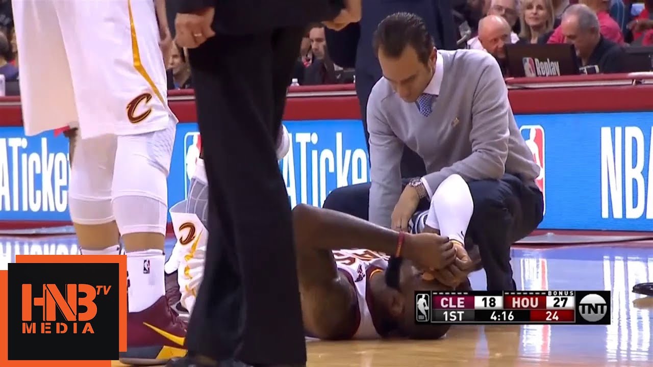 LeBron James Left Ankle Injury ? / Cavaliers vs Rockets / Nov 9 - YouTube