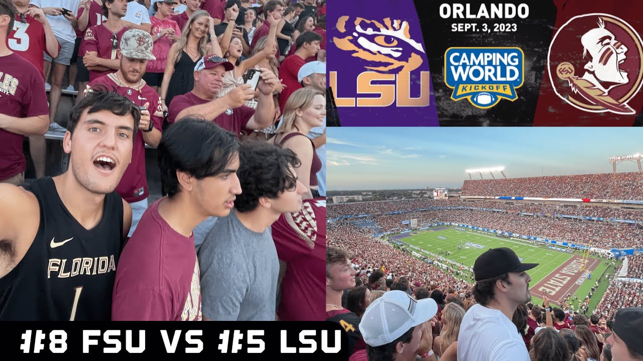 FSU gameday vs LSU 2023 | camping world stadium - YouTube
