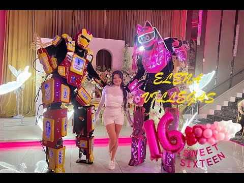 AL SON QUE TOQUEN BAILAN LOS ROBOTS LED EN SWEET SIXTEEN ELENA VILLEGAS ...