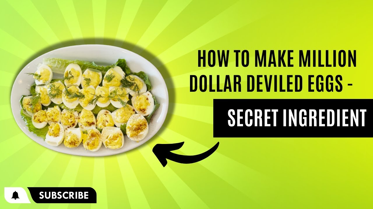 How To Make Million Dollar Deviled Eggs Secret Ingredient Youtube
