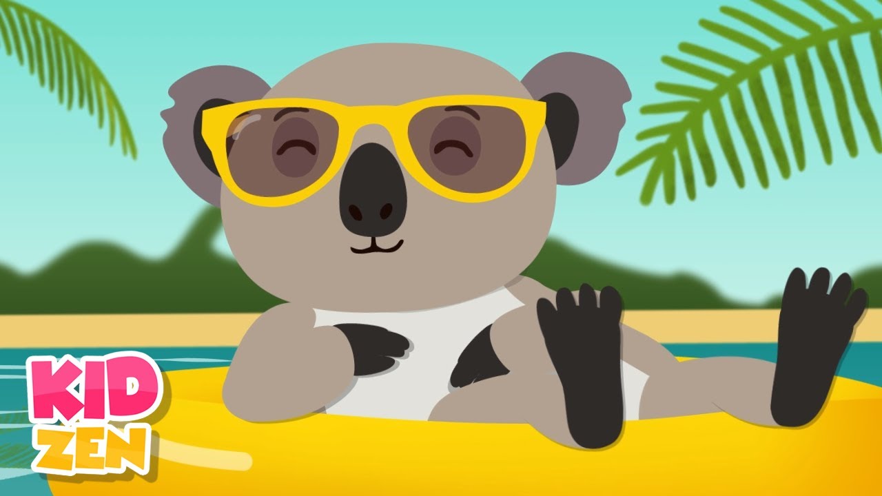 Relaxing Music for Kids: A Great Day 🐨 10 Hours of Sleeping Video for ...