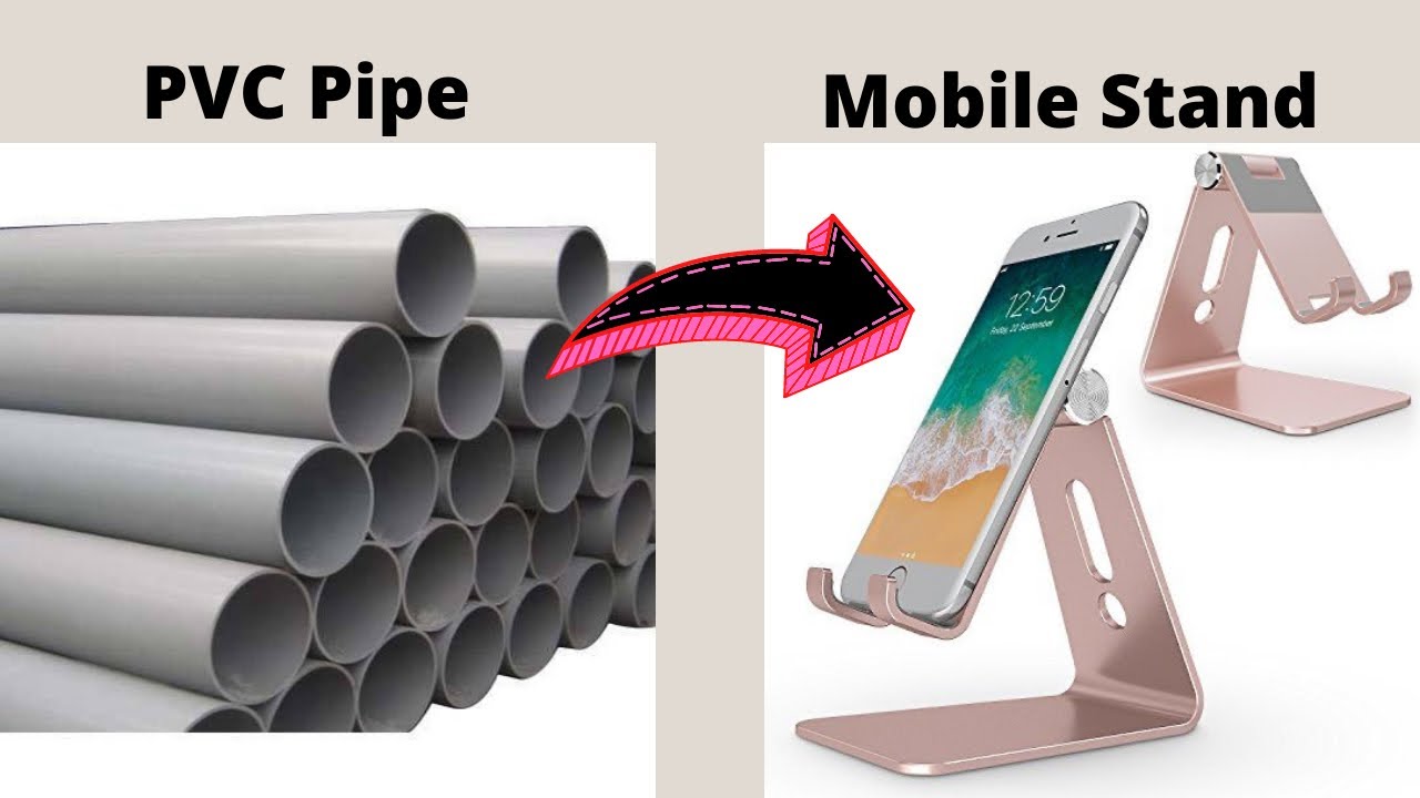 Diy pvc mobile stand - YouTube