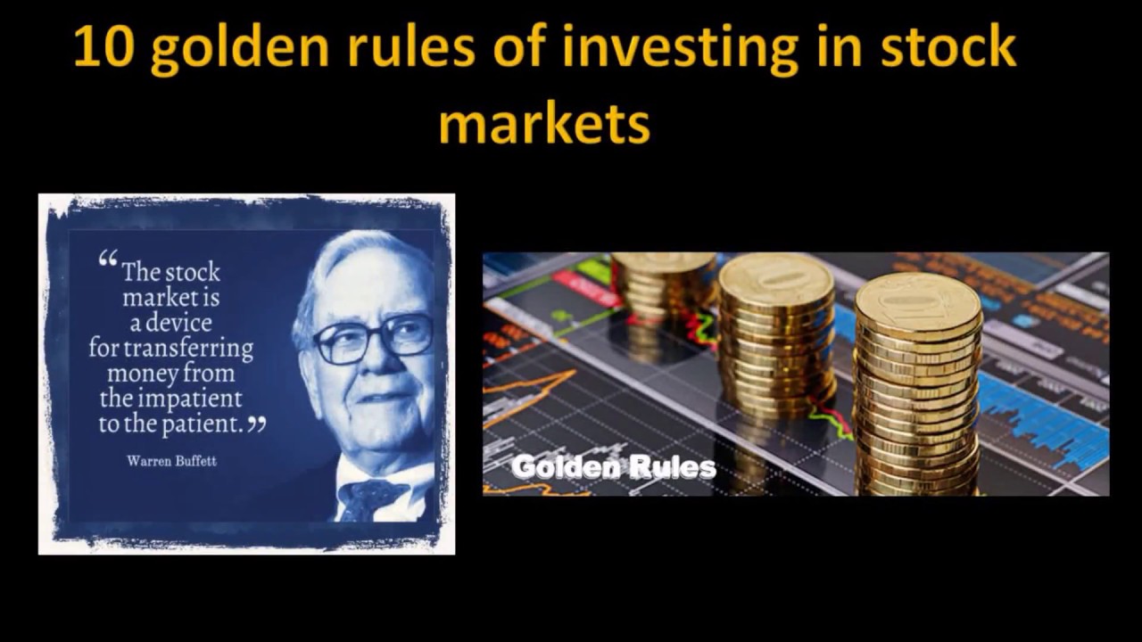Golden Rules for Successful Trading and investment - YouTube