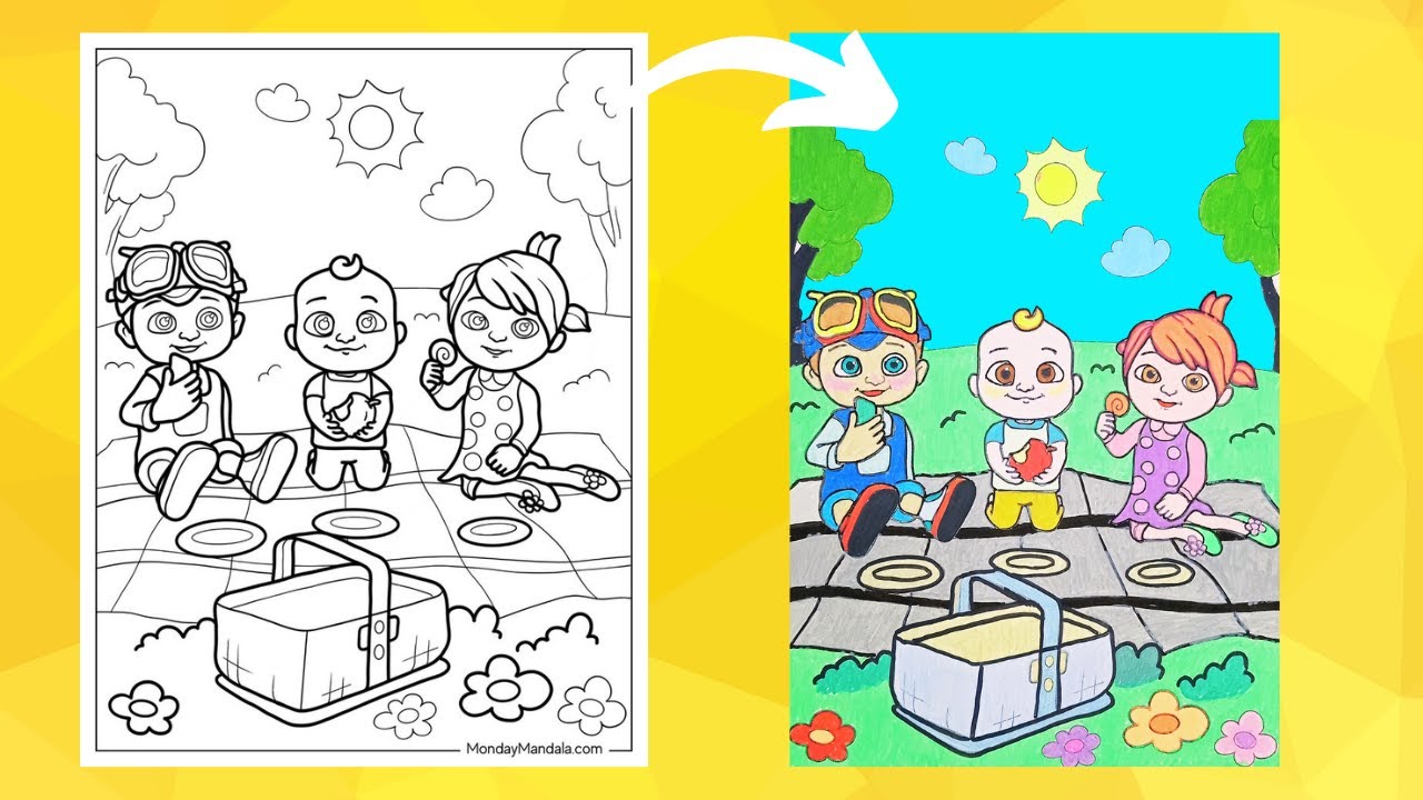 How to Color Cocomelon Characters | Fun & Easy Coloring Tutorial for ...