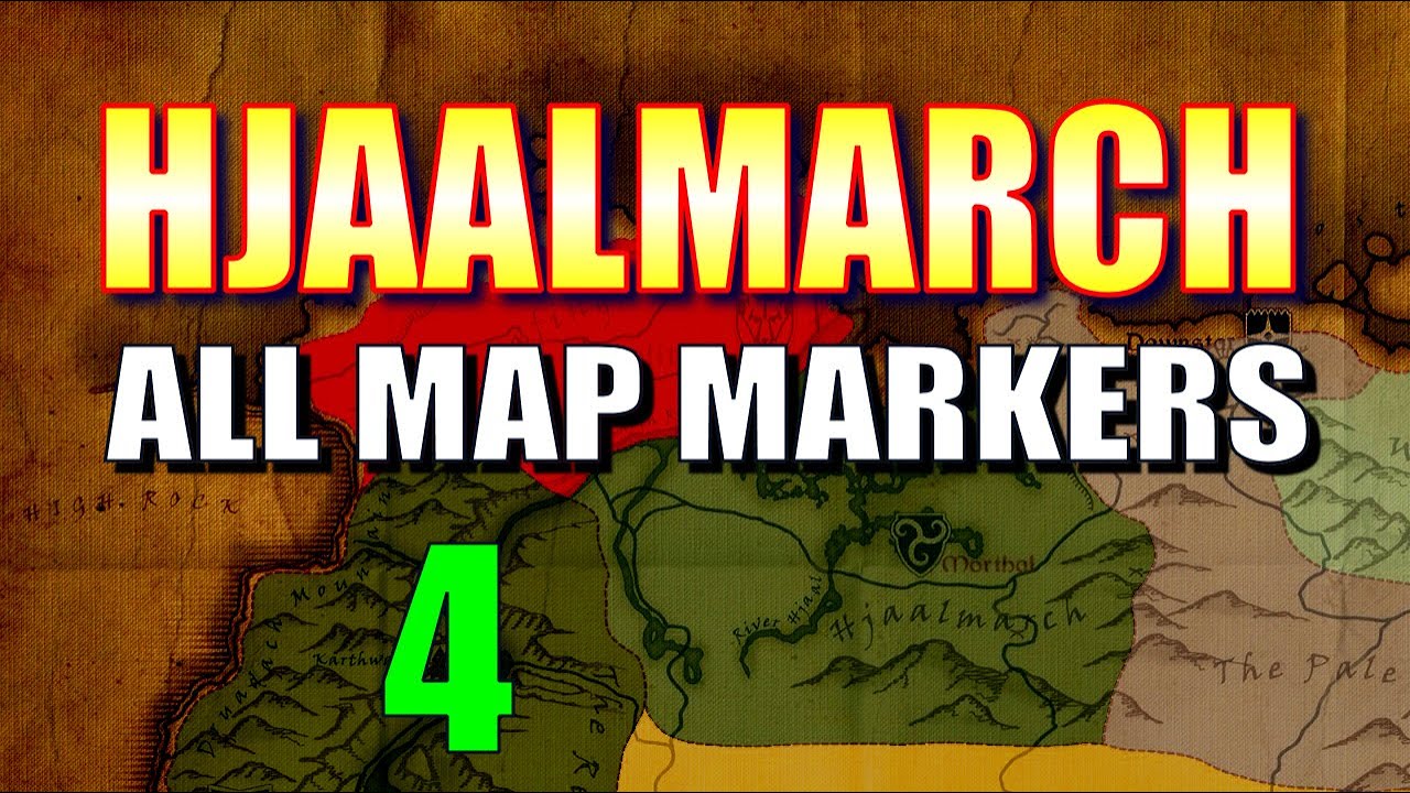 Skyrim Discovered - HJAALMARCH, All Map Markers Run, Part 4 ...