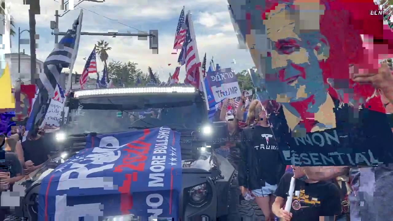 Unlawful Assembly Called At Trump Rally On Rodeo Drive | BEVERLY HILLS ...