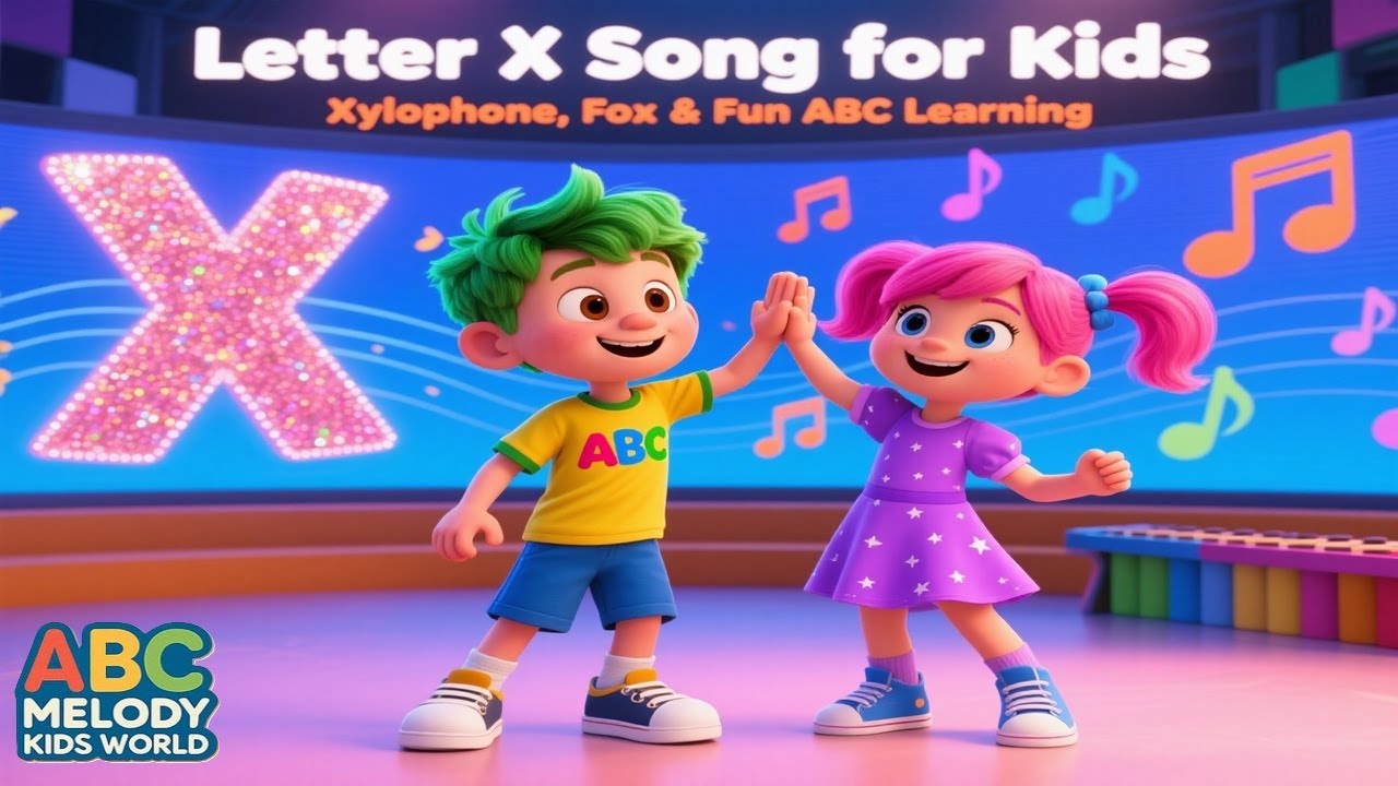 Letter X Song for Kids – Xylophone, Fox & Fun ABC Learning - ABC Melody ...
