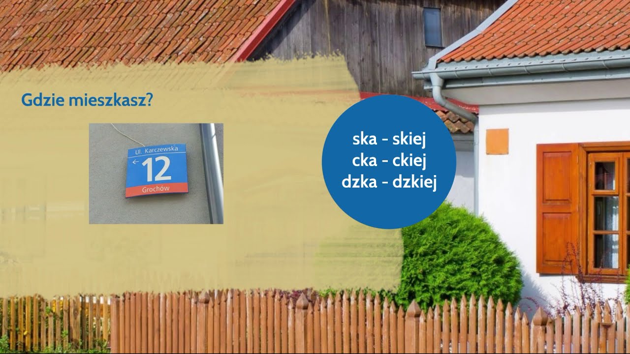 Learn Polish Lesson 21: Where do you live? (address) - YouTube