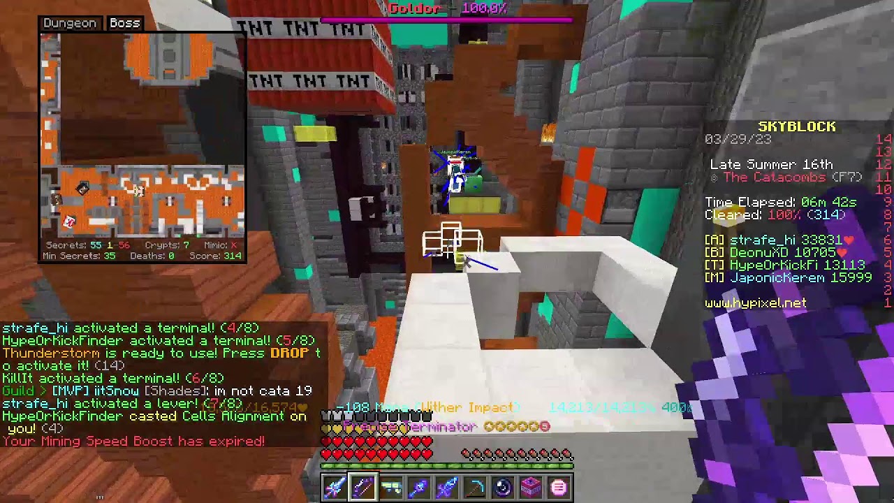 Hypixel Skyblock Live KillIt Necron's Handle Grinding - YouTube