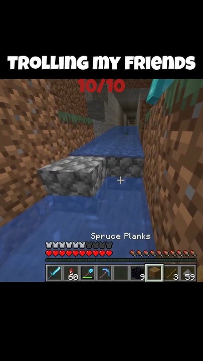 Trolling my friends in Minecraft is the best #minecraftshorts - YouTube