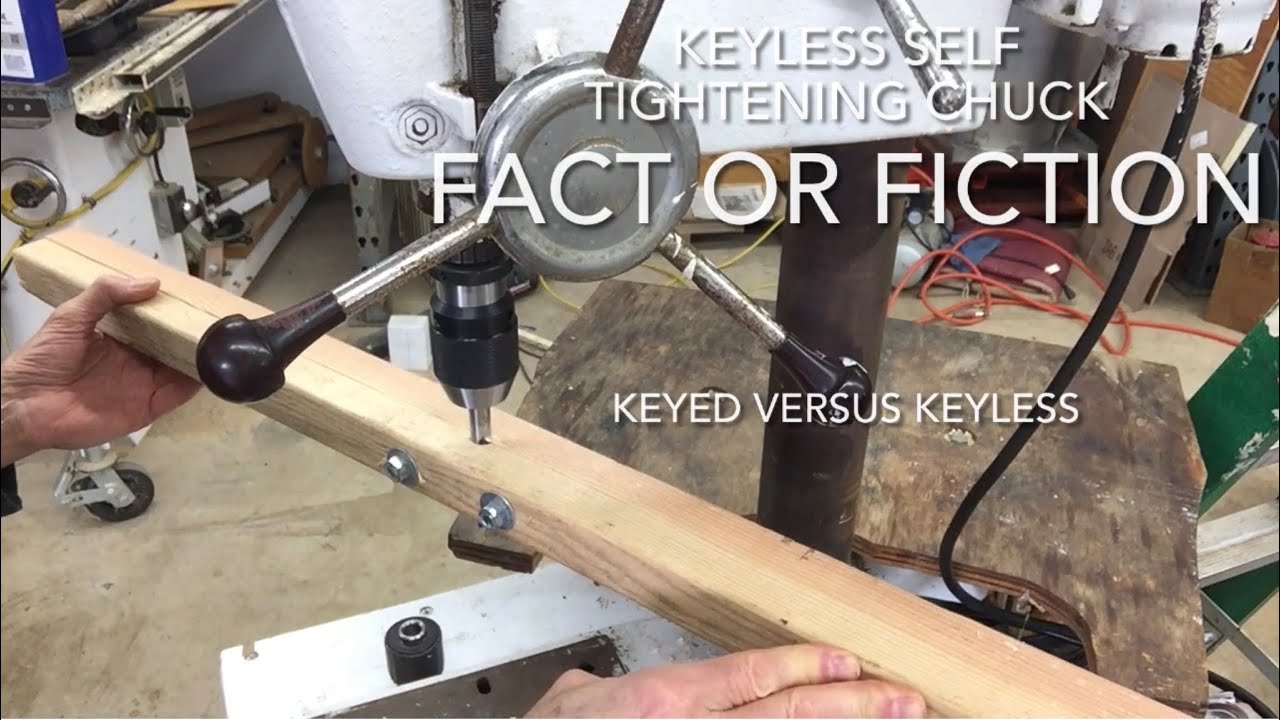 Keyless Drill Chuck, Self-Tightening, Compare Keyed to Keyless, WEN DPA ...