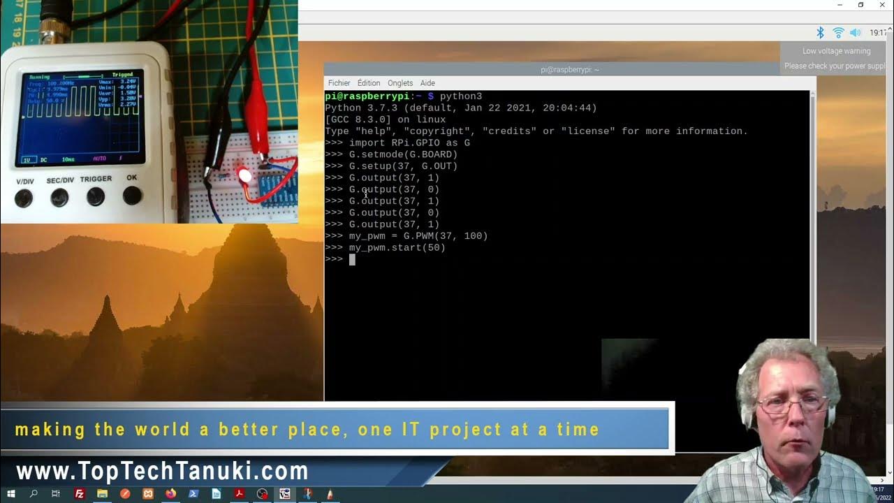 Xavier's version of Paul McWhorter's Lesson 9 Raspberry Pi GPIO PWM ...