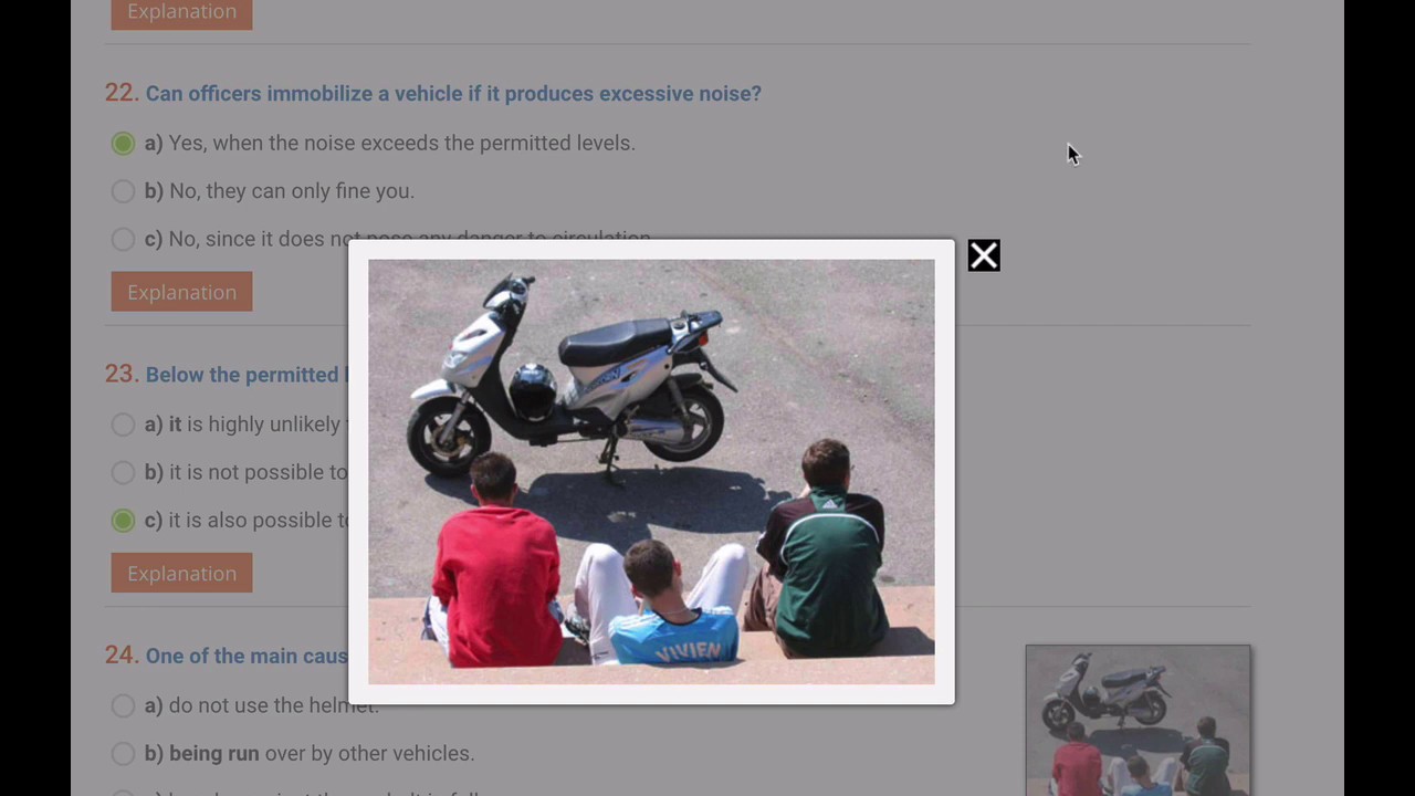 spanish driving license test in English with Urdu Hindi descriptions ...