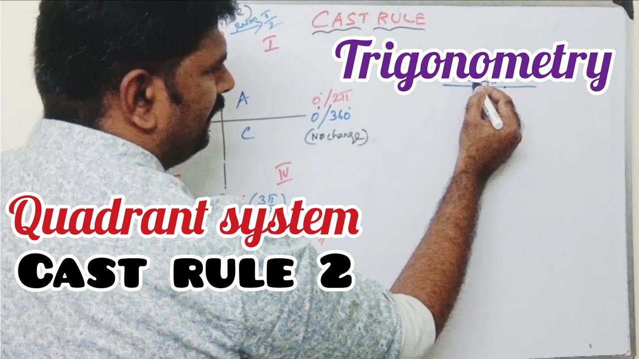 Trigonometry I quadrant system I CAST RULE 2 I exclusive maths - YouTube