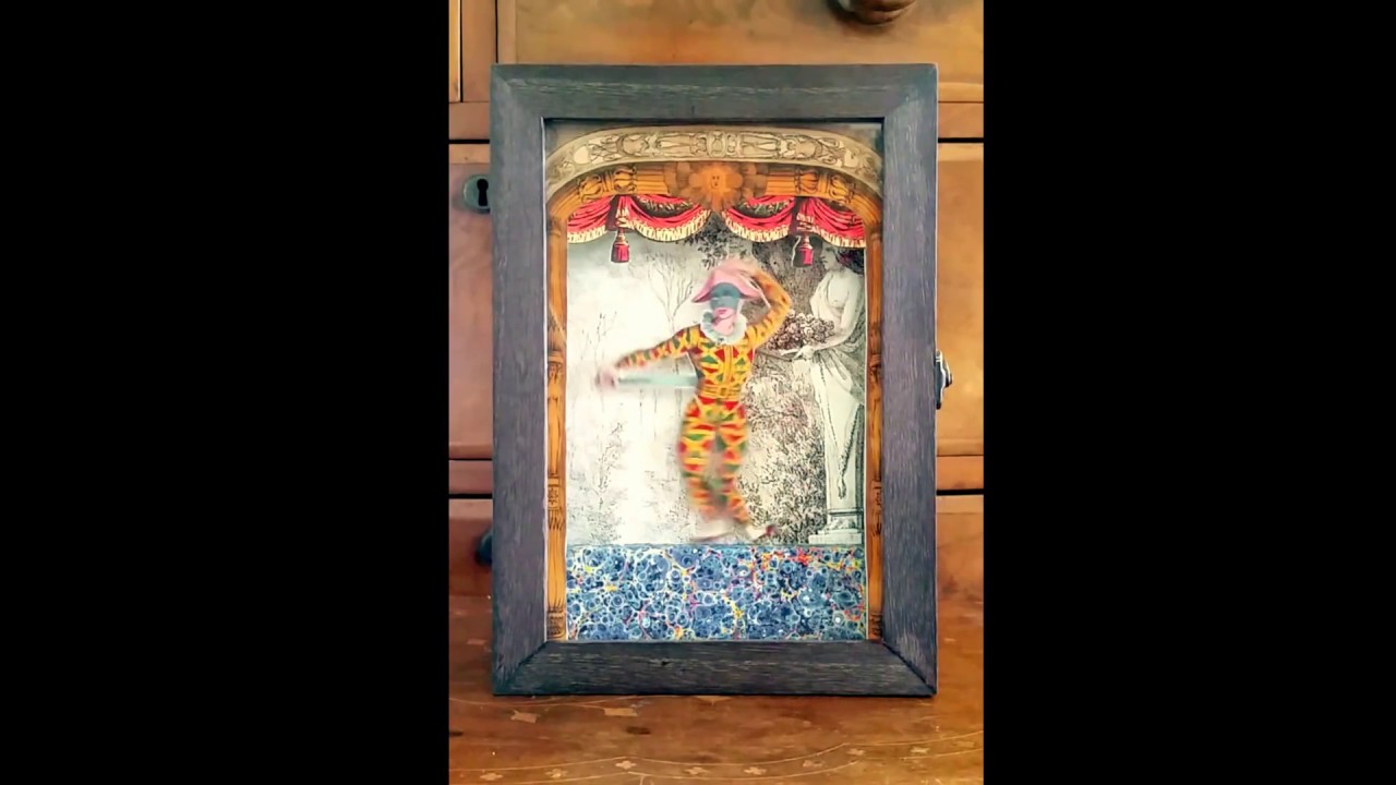 "Harlequin", sand powered automaton - YouTube